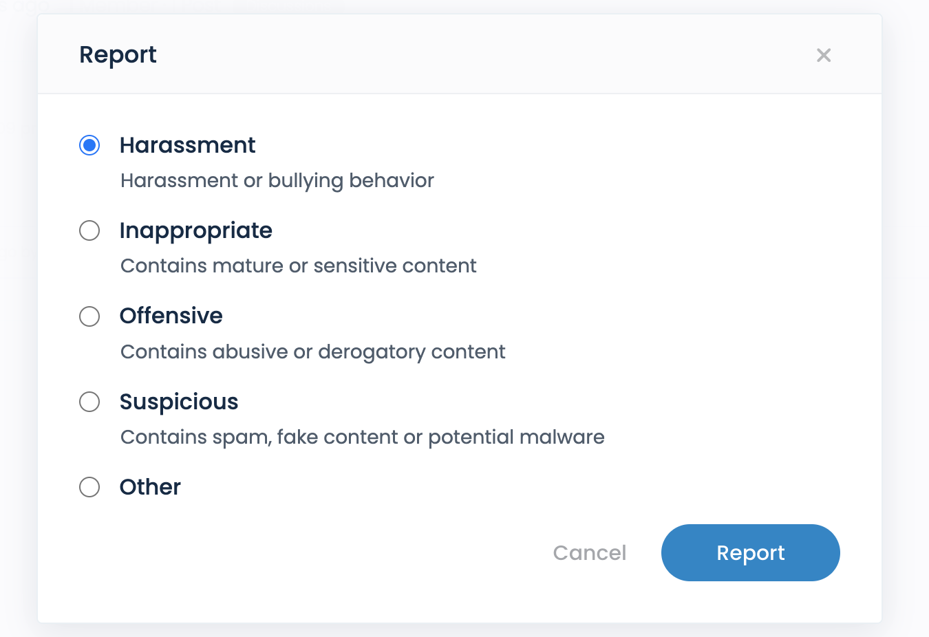 Report Posts on the REV App | REV Support